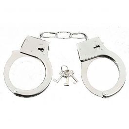 Paire de menottes de police métal