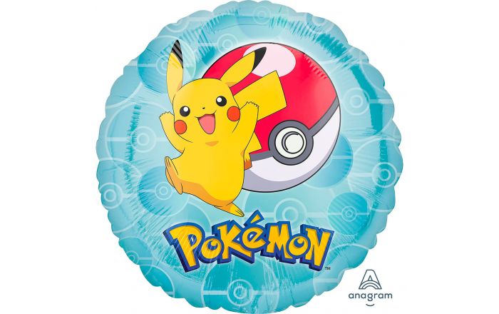 Ballon aluminium rond Pokémon